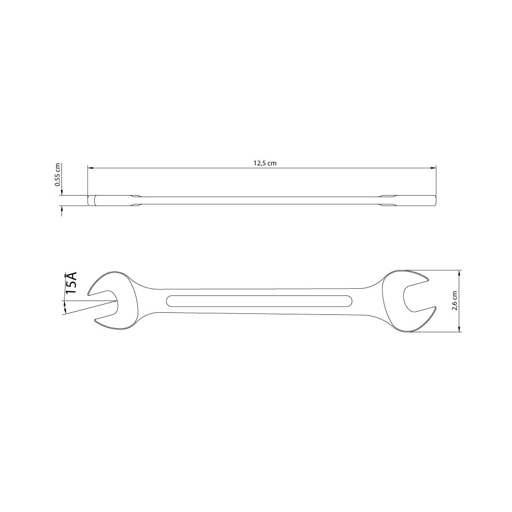 Chave Fixa 10x11 mm Basic com Corpo em Aço Especial Cromado - TRAMONTINA