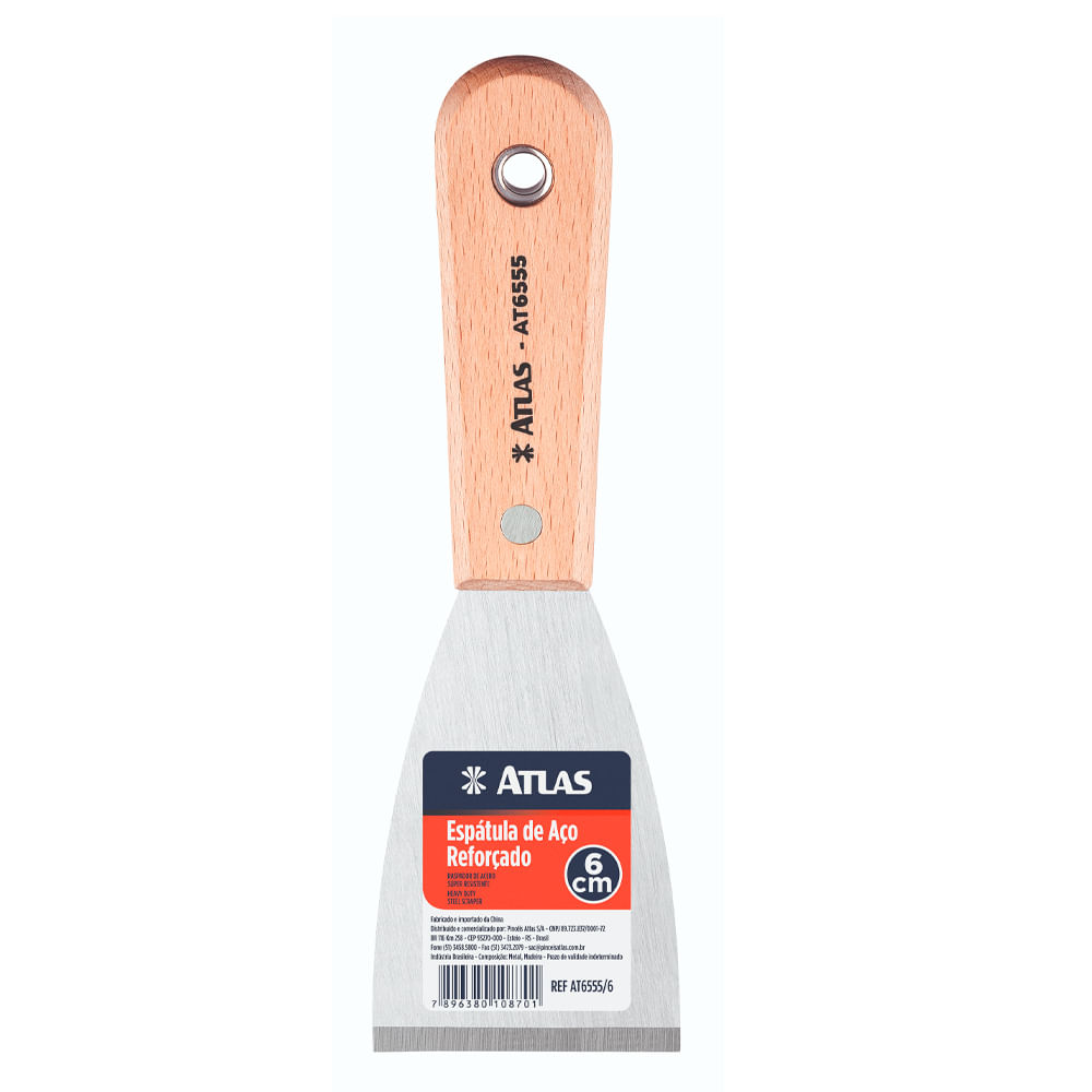 Espatula De Aço Reforçado 60MM - ATLAS